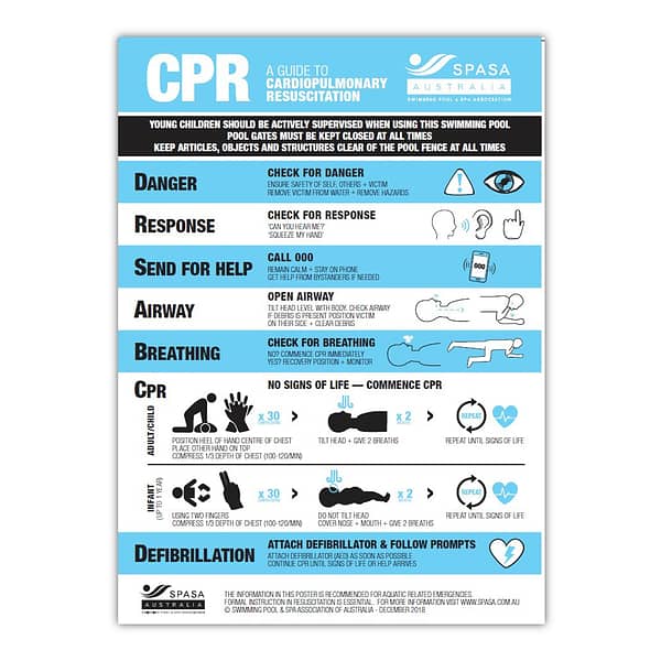 CPR Resuscitation Chart – The Spa Co Australia Pty Ltd